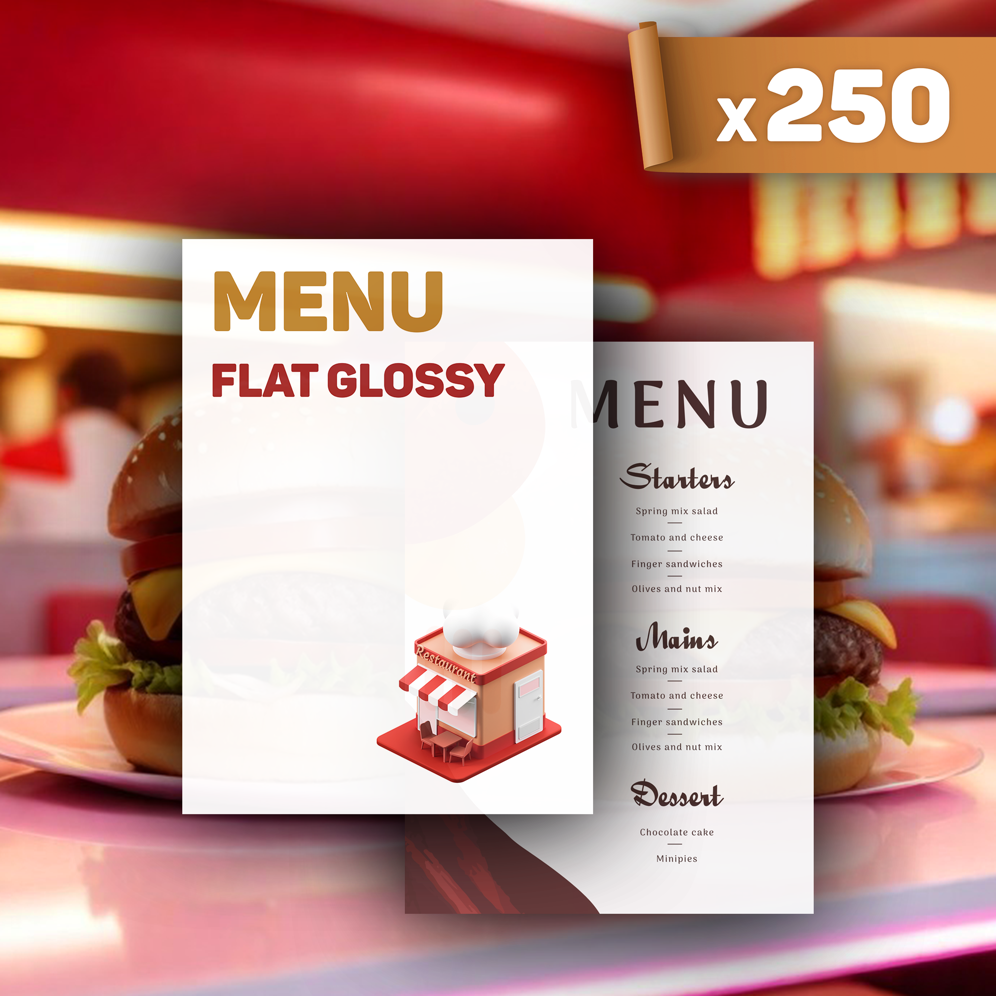 Flat Glossy Menu x250 – PRYNTY